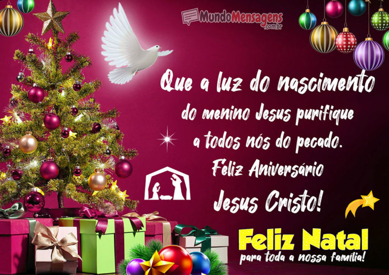Feliz Aniversário Menino Jesus Feliz Natal - Mundo Mensagens