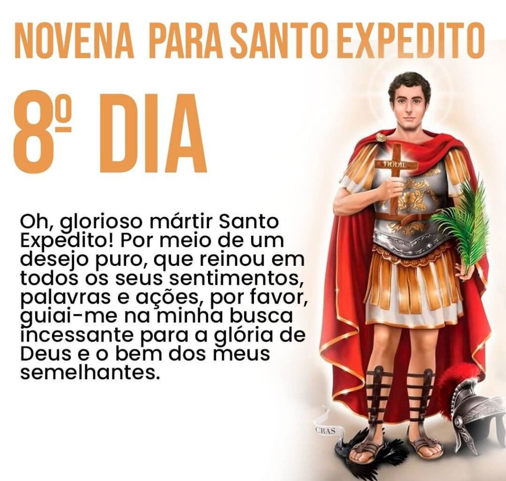 Novena para Santo Expedito Oitavo Dia - Mundo Mensagens