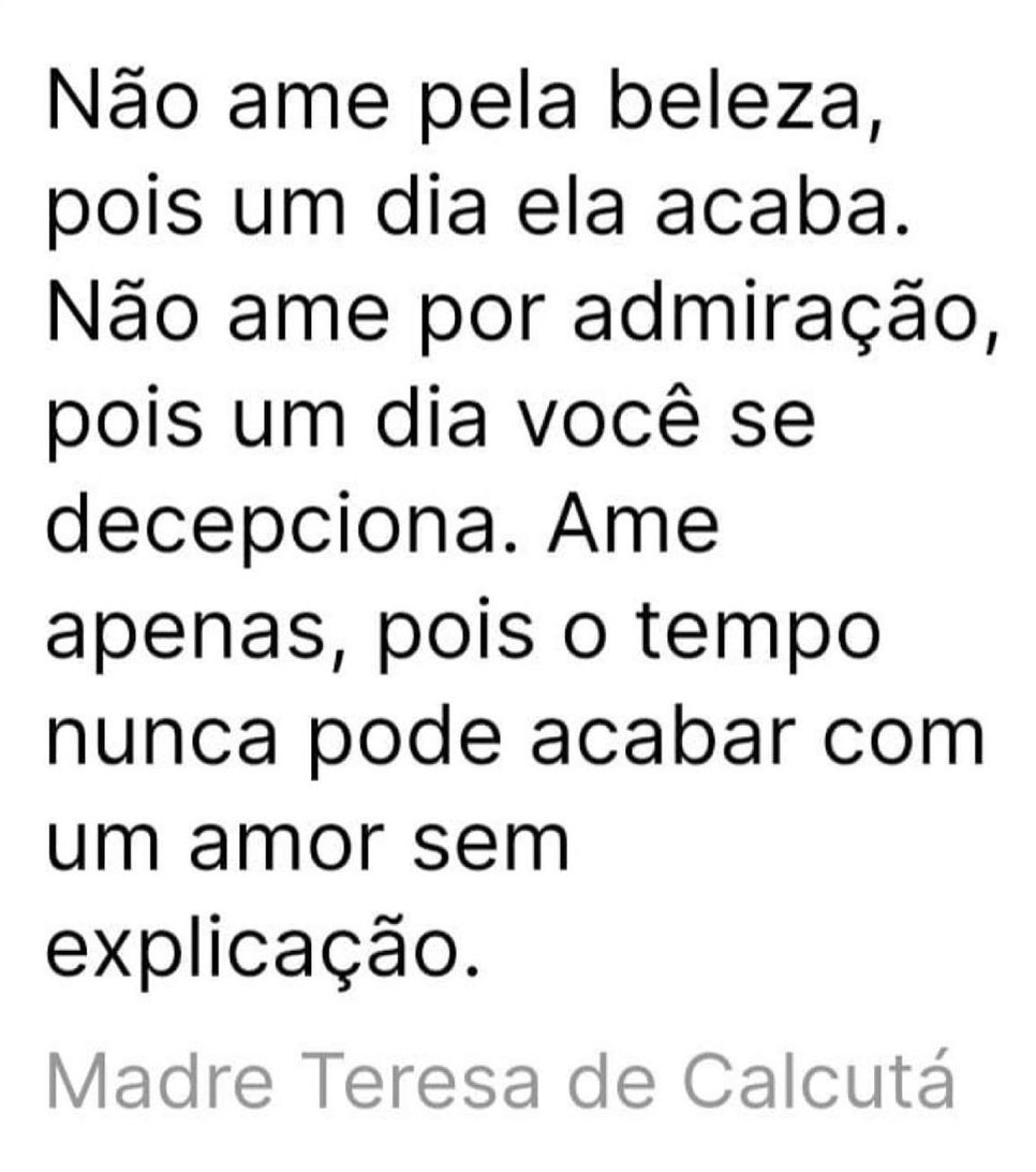 Não ame pela beleza - Mundo Mensagens Não ame pela beleza - Mundo Mensagens