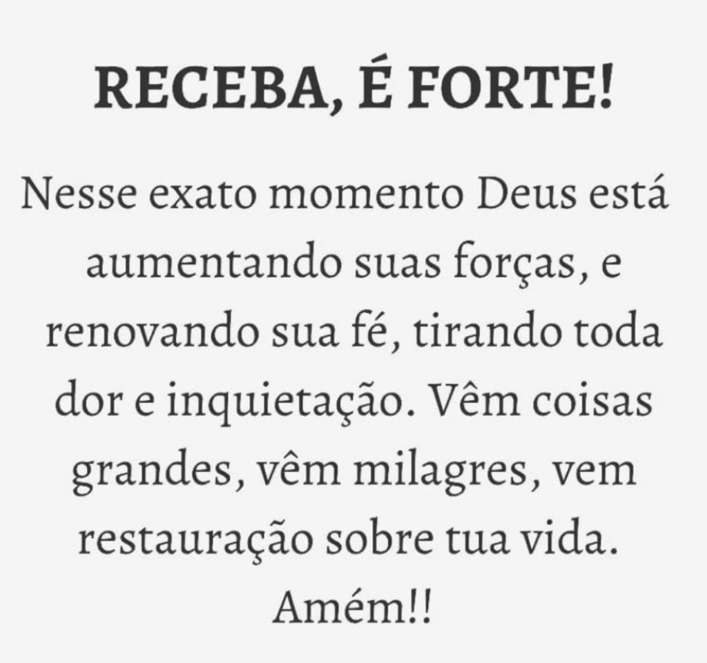 Receba é Forte - Mundo Mensagens