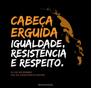 Cabeça Erguida Dia da Consciência Negra - Mundo Mensagens